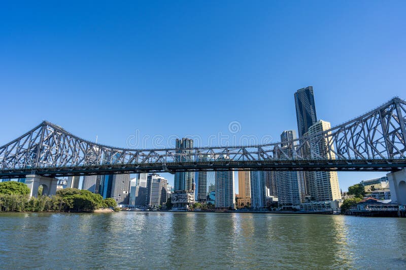 Story Bridge at Kangaroo Point Stock Image - Image of kangaroo, travel ...