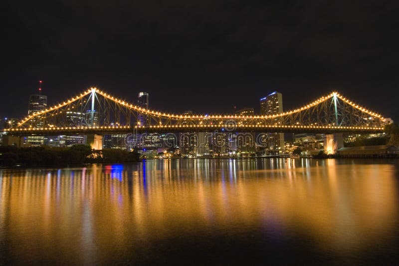 Story Bridge By Night From Side 2 Picture. Image: 1484838