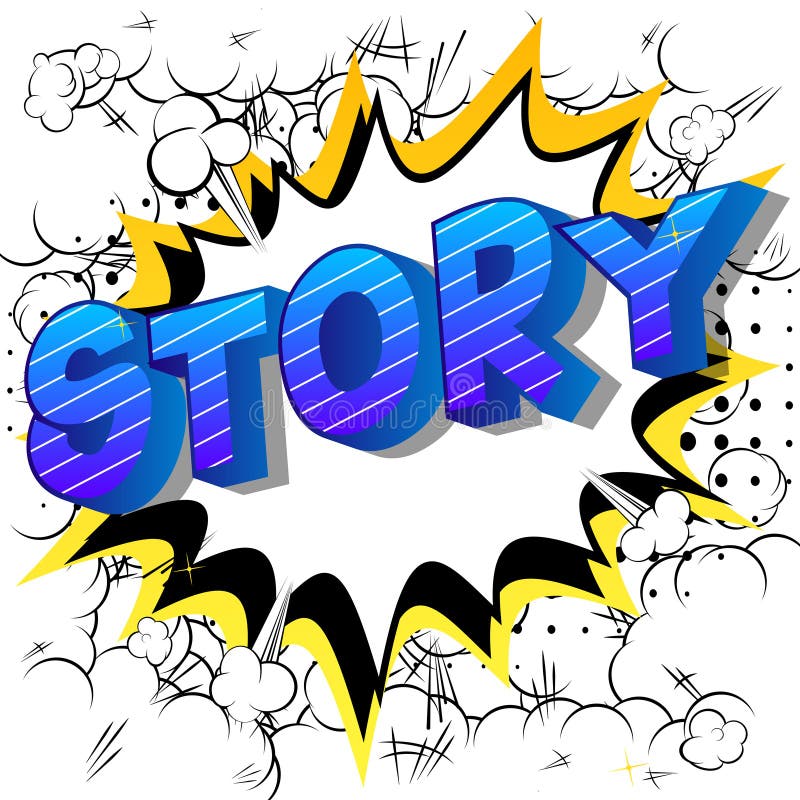 Story - Comic Book Style Words Stock Vector - Illustration of card ...