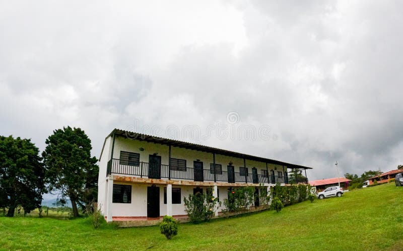 2-story Country Building on a Farm Stock Photo - Image of idyl, hill ...