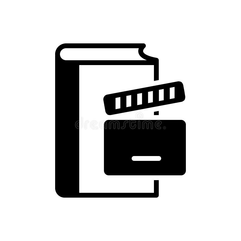 Black Solid Icon for Story, Tale and Fairytale Stock Vector ...