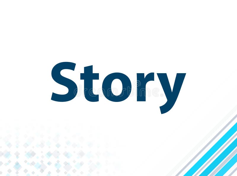 Story Modern Flat Design Blue Abstract Background Stock Illustration ...