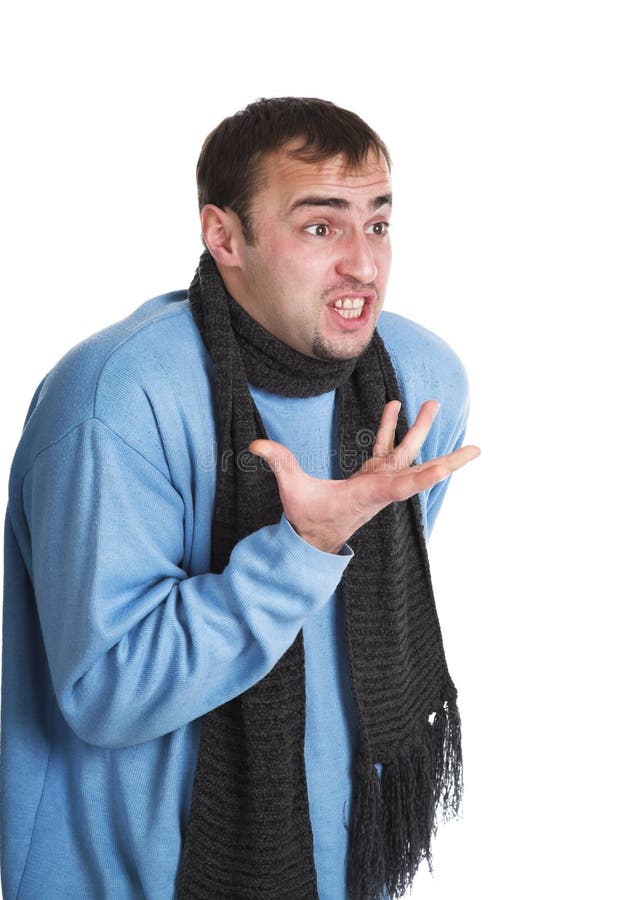 Cold Shivering Man stock image. Image of hiding, cold - 12646503