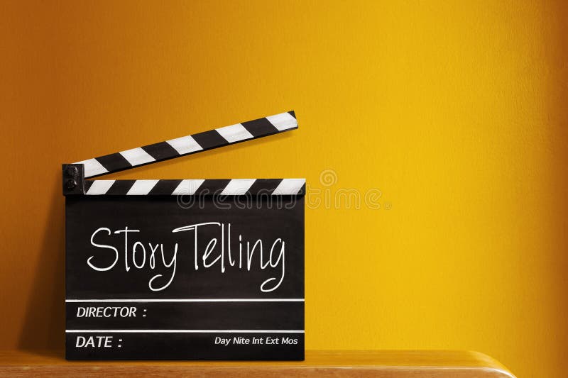 Story Telling Concept in Film Industry.antique Movie Camera and ...