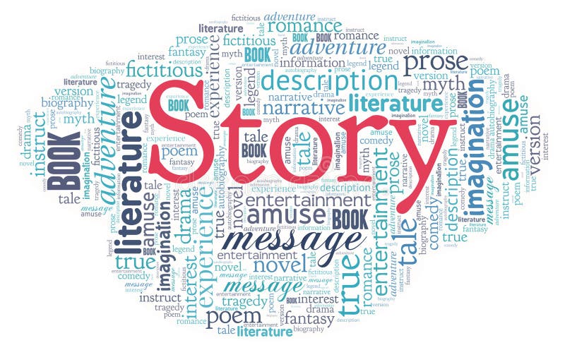 Storytelling word cloud stock illustration. Illustration of past ...
