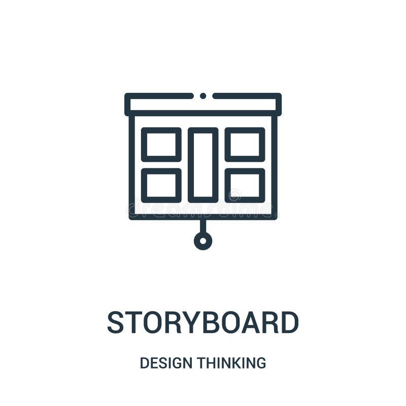 Storyboard Icon on White Background. Simple Element Illustration from ...