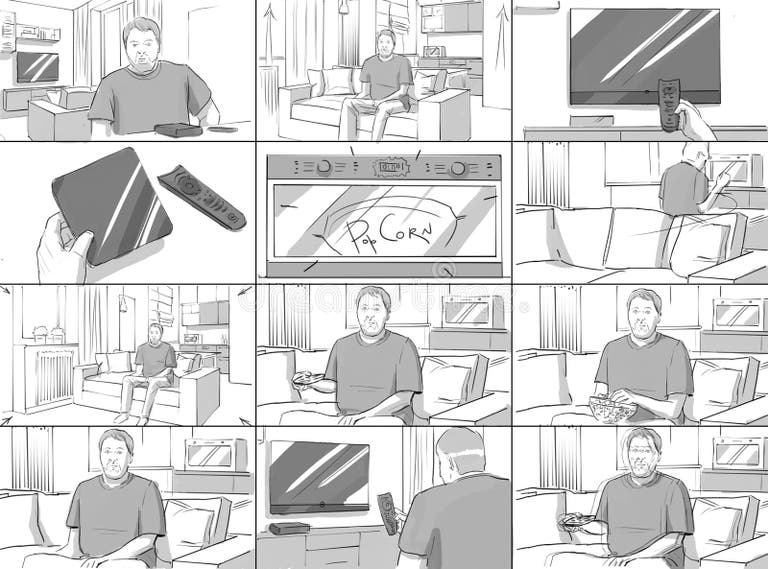 Tv Storyboard Stock Illustrations – 114 Tv Storyboard Stock ...