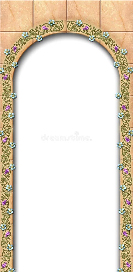 Storybook arch border stock illustration. Illustration of frame - 613893