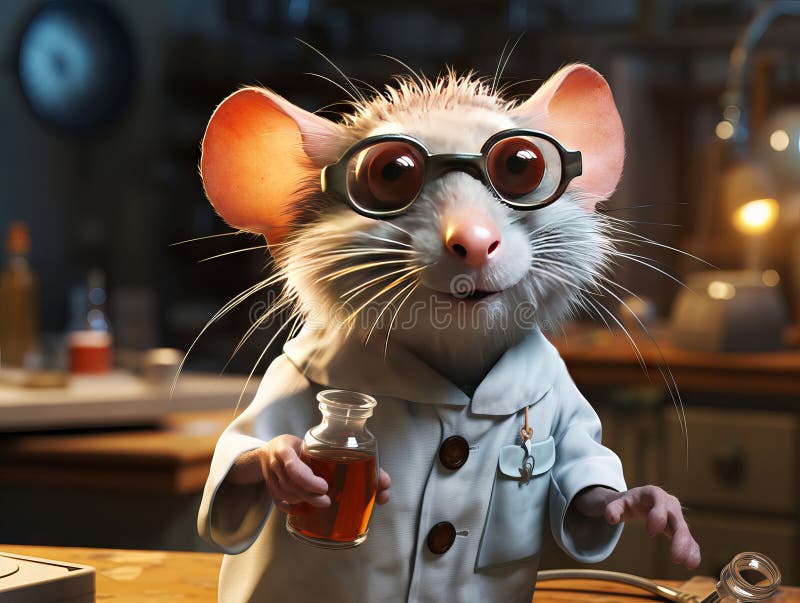 Laboratory Mouse stock illustration. Illustration of innovation - 283109526