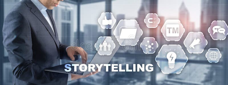 Storytelling. Story Telling Business Technology Concept 2021 Stock ...