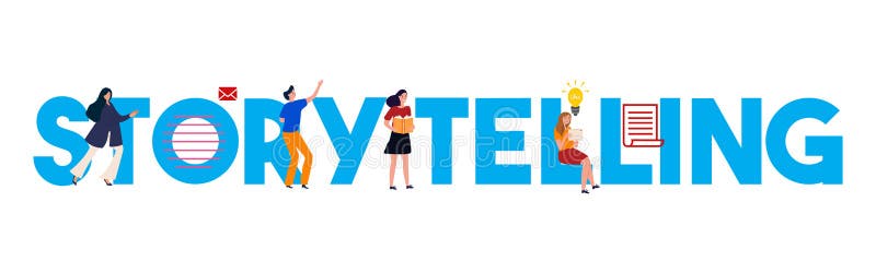 Storytelling. Text Telling Stories Information Communication Message ...