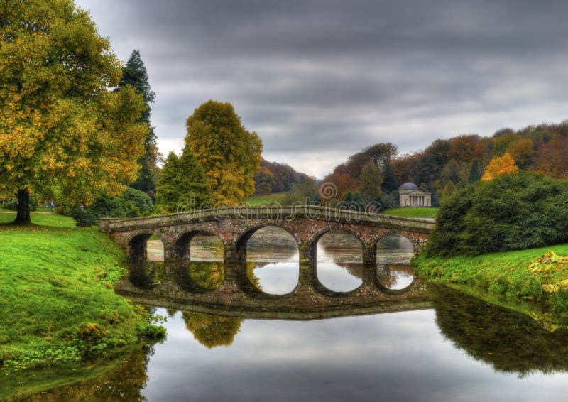 Stourhead National Trust stock image. Image of leaf, moat - 15933357