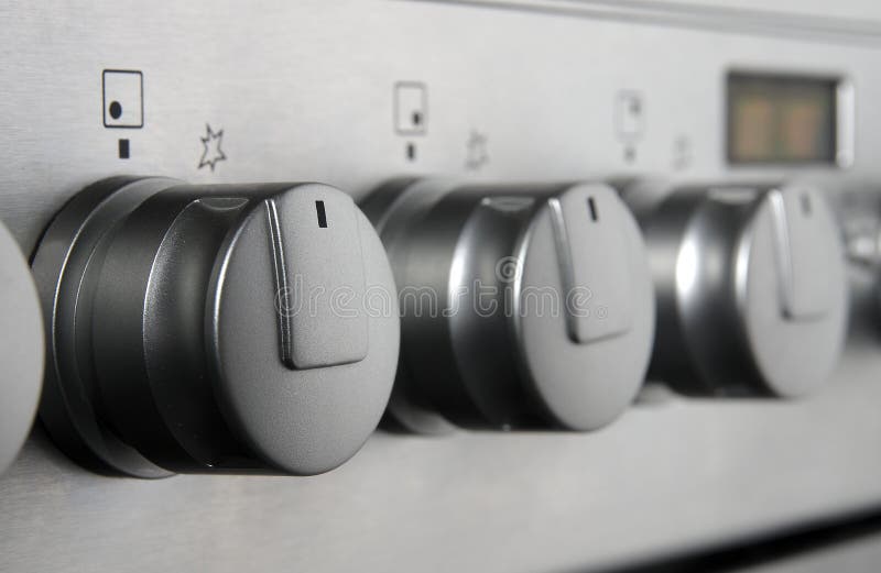Stove buttons stock photo. Image of cook, buttons, stainless - 22933920