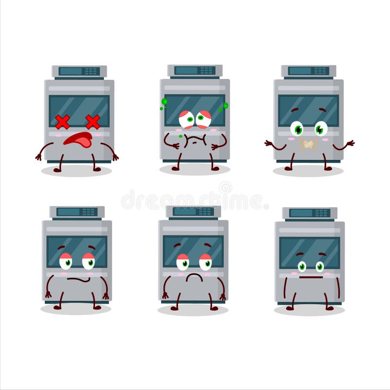 Afraid Gas Stove Character Cartoon Stock Vector - Illustration of cook ...