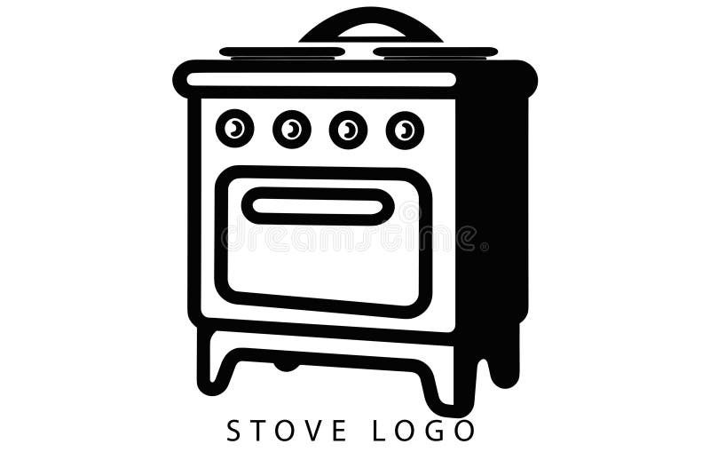 Stove Icon Logo Vector Design Stock Vector - Illustration of vector ...