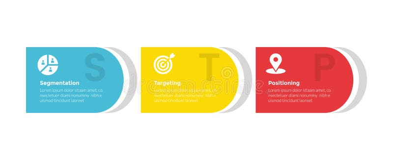 STP Marketing Analysis Infographics Template Diagram with Hexagonal ...