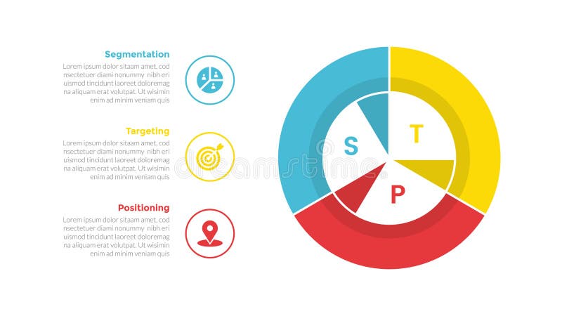 STP Marketing Analysis Infographics Template Diagram with Rectangle ...