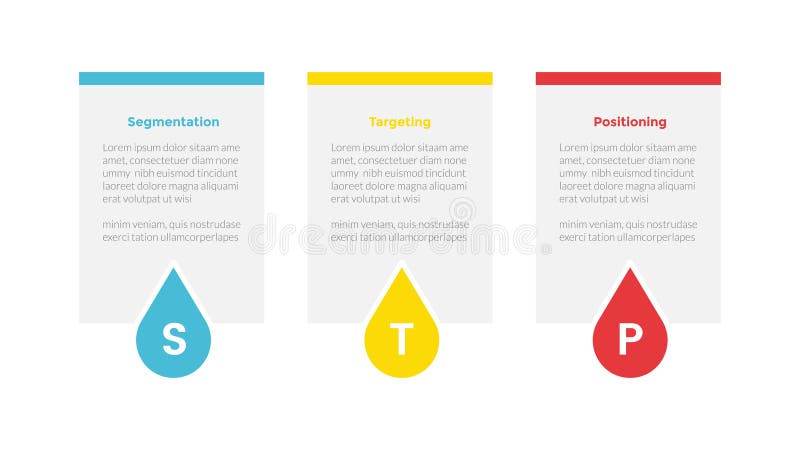 STP Marketing Analysis Infographics Template Diagram with Rectangle ...
