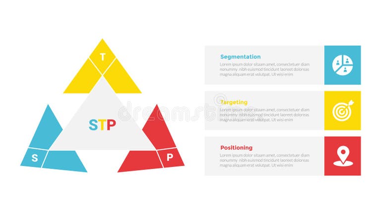 STP Marketing Analysis Infographics Template Diagram with Round ...