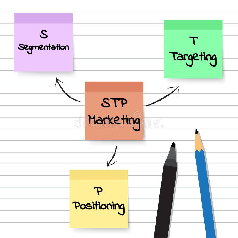 STP Marketing Diagram - Process Stock Illustration - Illustration of ...