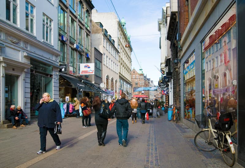 StrÃ¸get. Copenhagen. Denmark Editorial Photo - Image of outside ...