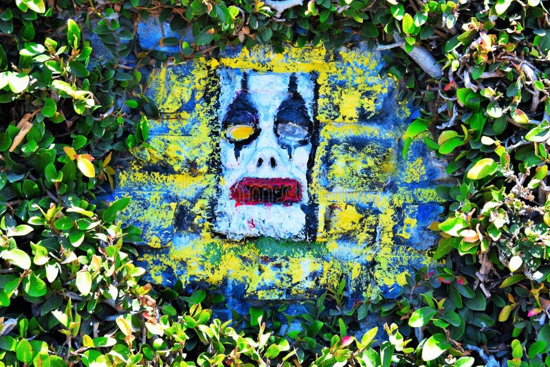 Straat Art Graffiti Crying Clown in 3D Redactionele Stock Foto - Image ...