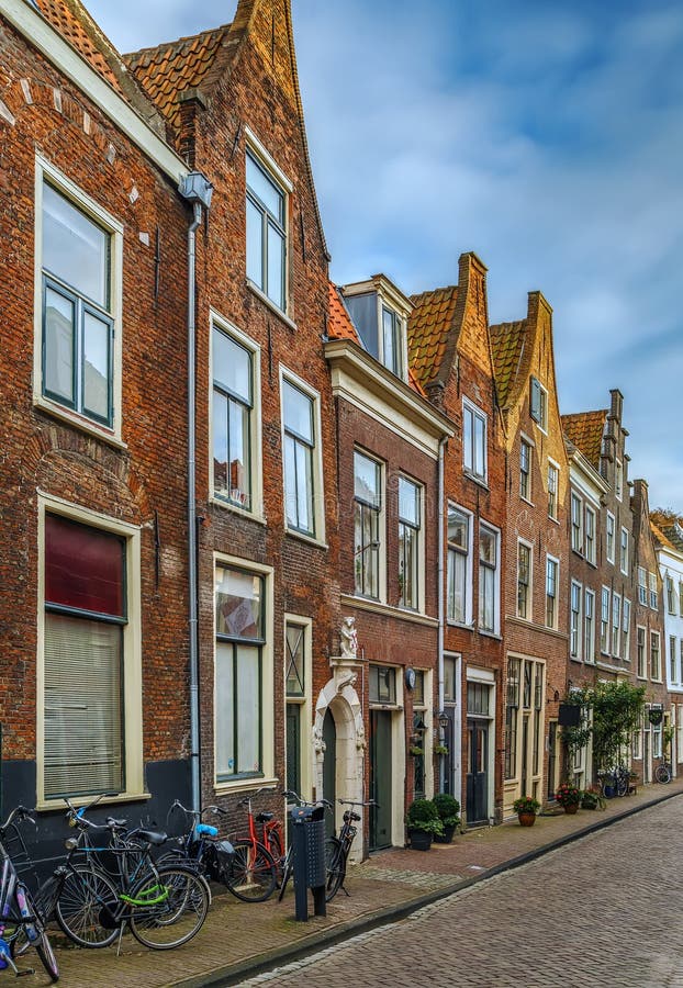 De Straat Nederland Van Leiden Stock Foto - Afbeelding bestaande uit ...