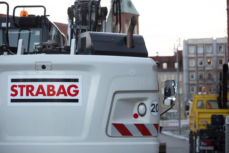 A strabag excavator editorial image. Image of modern - 239035960