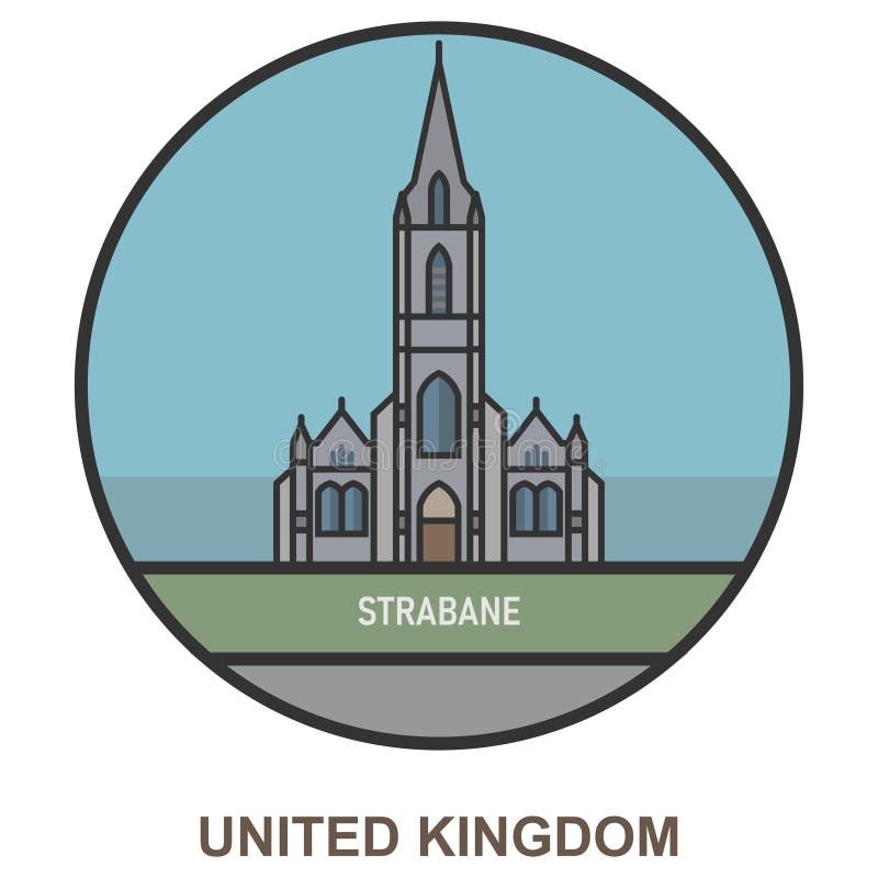 Strabane. Cities and Towns in United Kingdom Stock Vector ...