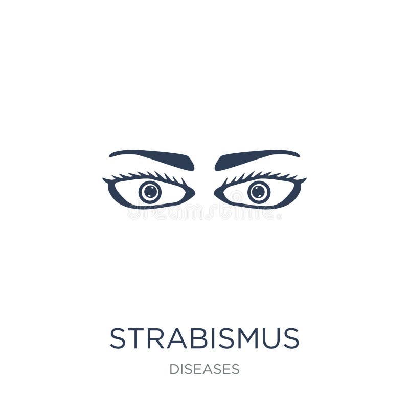 Strabismus Icon. Trendy Flat Vector Strabismus Icon on White Background ...