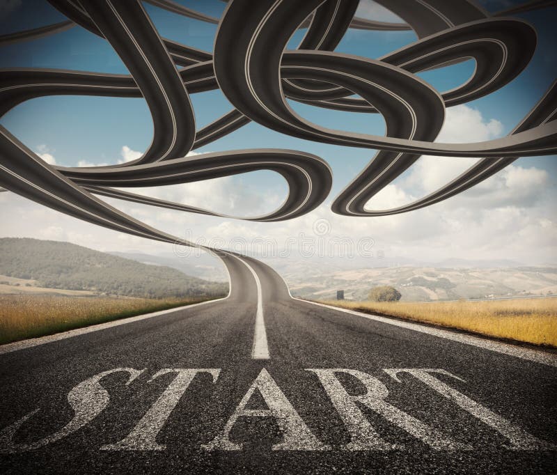 Strada complicata fotografia stock. Immagine di modo - 60128836