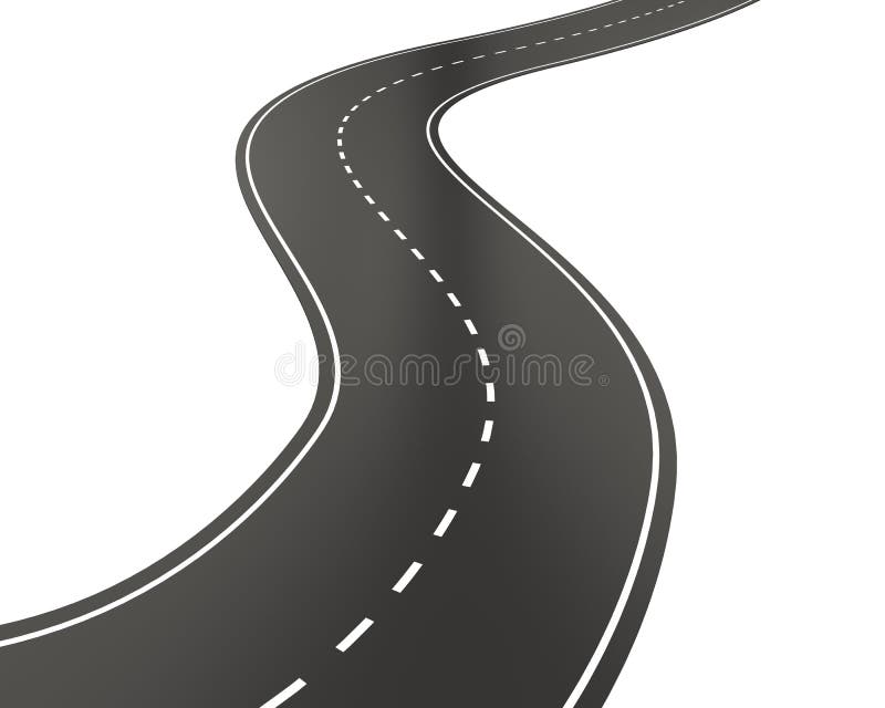 Strada curva illustrazione di stock. Illustrazione di occasione - 19512211
