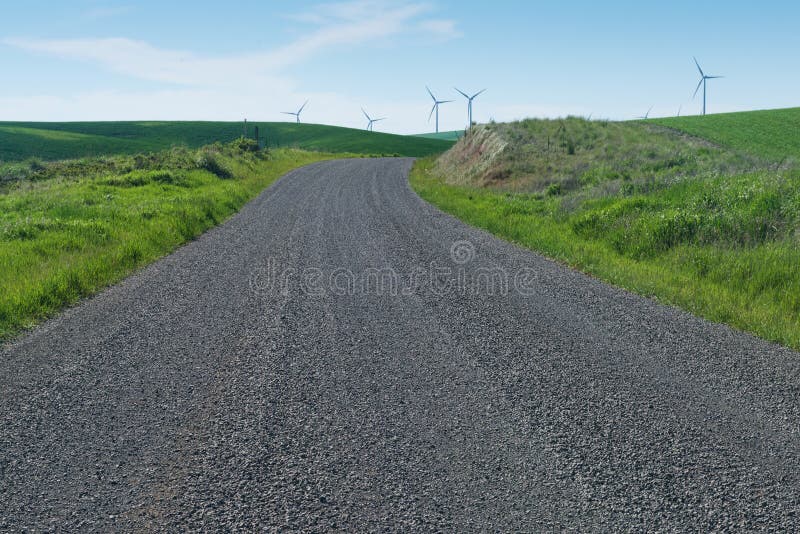 Strada della ghiaia immagine stock. Immagine di sterrata - 55440747