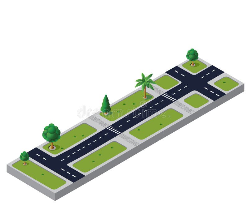 Strada di vettore illustrazione vettoriale. Illustrazione di urbano ...