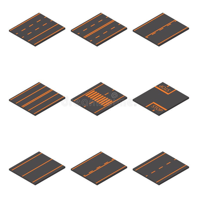 Icone Della Strada, Illustrazione Di Vettore Illustrazione Vettoriale ...