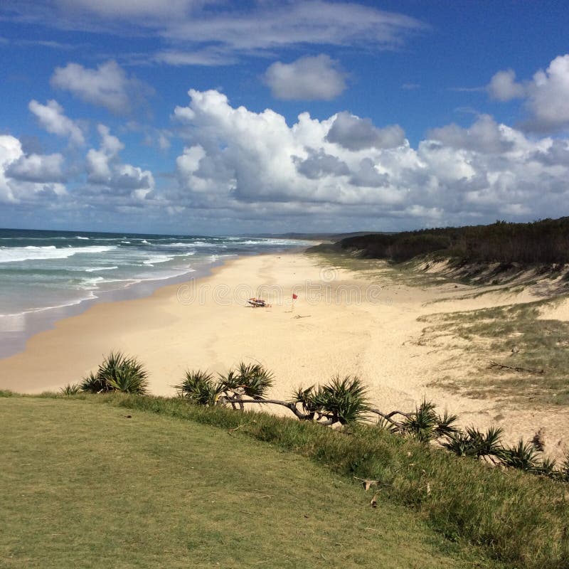 Stradbroke beach stock photo. Image of small, cumulus - 92625296