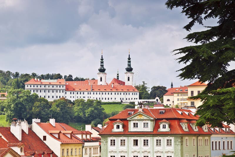 Strahov Monastery, Prague, stock photo. Image of exterior - 53300664