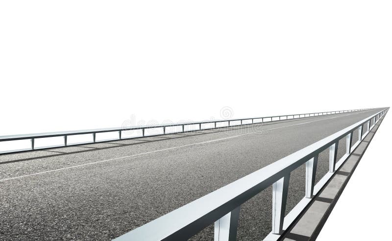 Straight Asphalt Flyover Road Isolated on White Background Stock Photo ... Straight Asphalt Flyover Road Isolated on White Background Stock Photo ...
