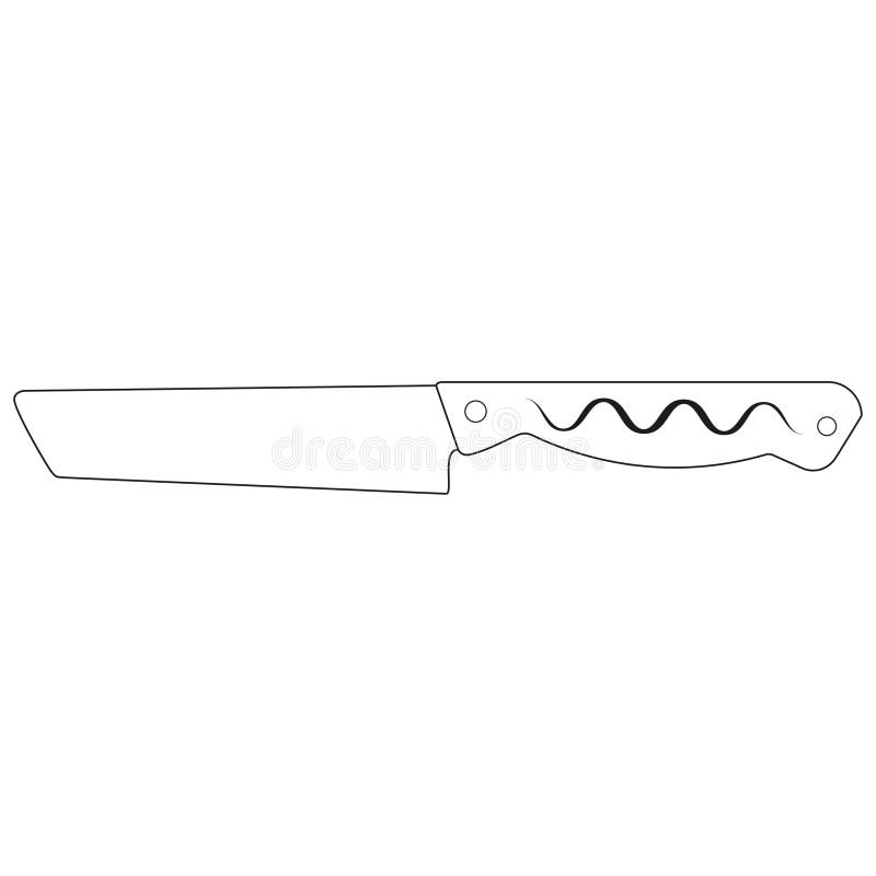 Straight Bold Blade. Thick Ergonomic Handle. Professional Kitchen Tool ...