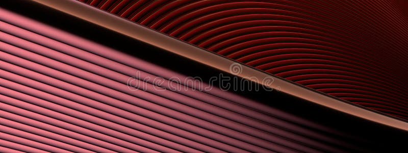 Straight Copper Line Red Elegant Modern 3D Rendering Image Background ...