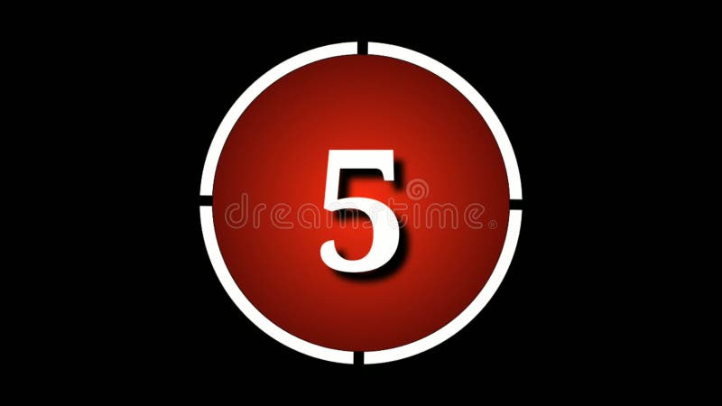 4K Countdown Cartoon Animation Number 30 To 1 on Green Screen Stock ...