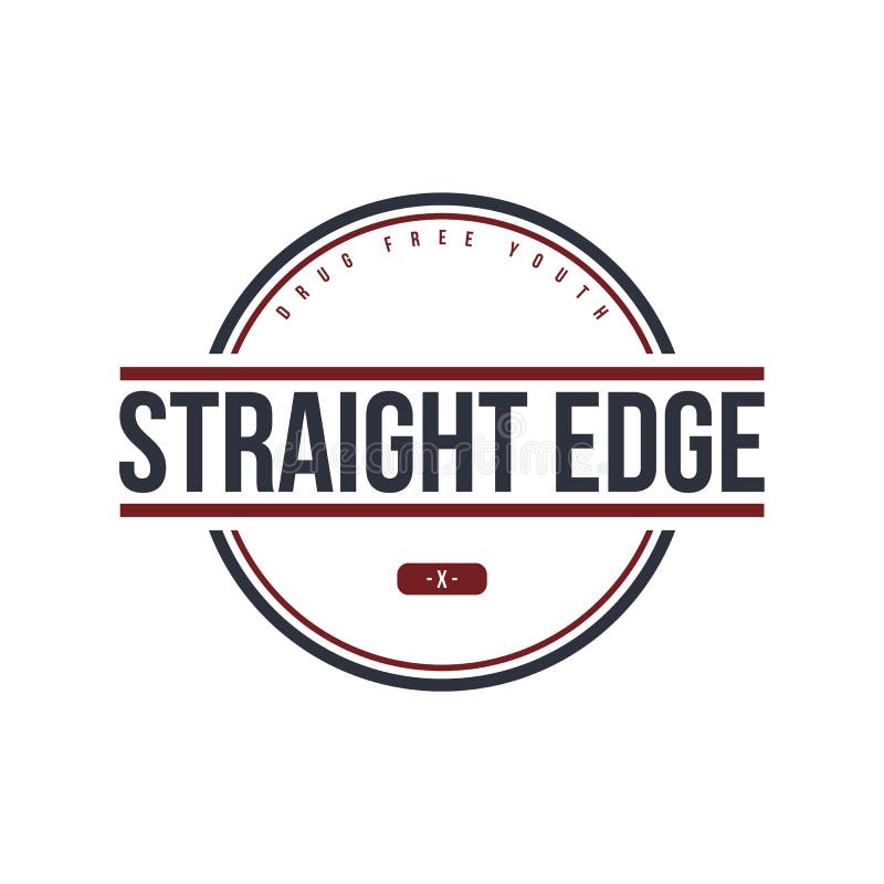 Straight edge badge label stock vector. Illustration of emblem - 100915450