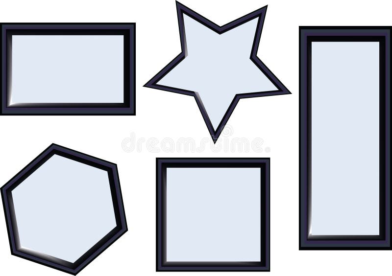 Straight Edge Frames stock illustration. Illustration of rectangle ...