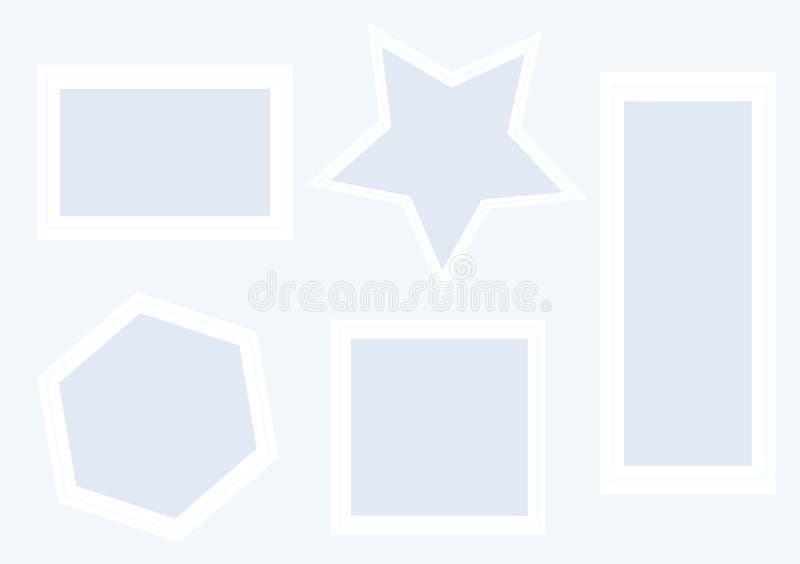 Straight Edge Frames Blue stock illustration. Illustration of rectangle ...