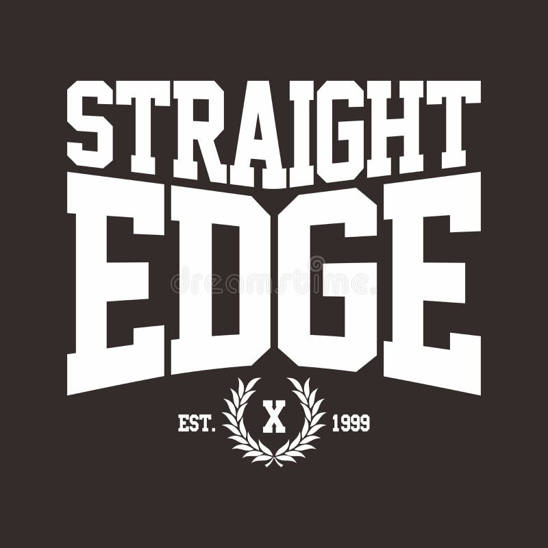 Straight Edge Hardcore Sign Stock Vector - Illustration of straight ...