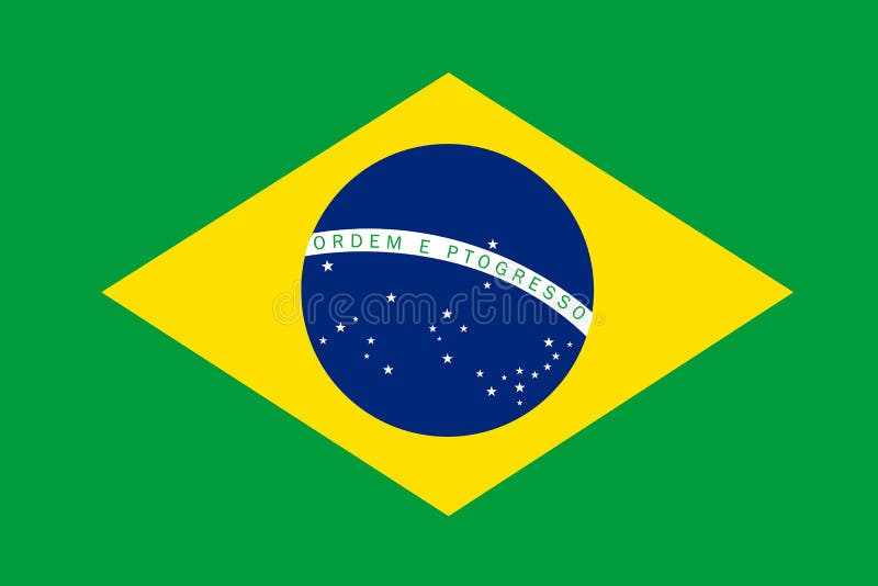 The Official Flag of Brazil. the National Flag and Motto of Brazilian ...