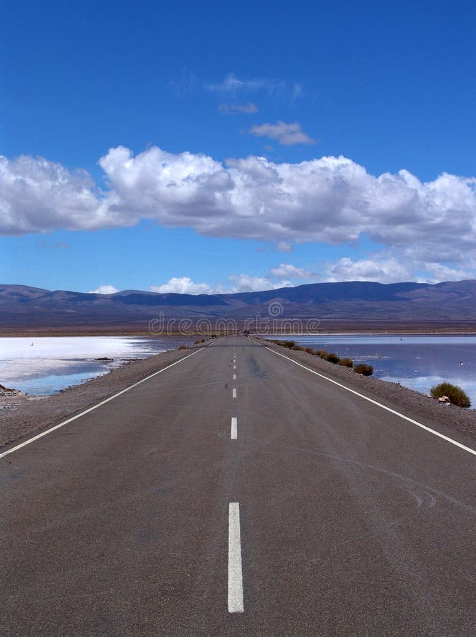 Straight, flat empty road stock photo. Image of asphalt - 1024888