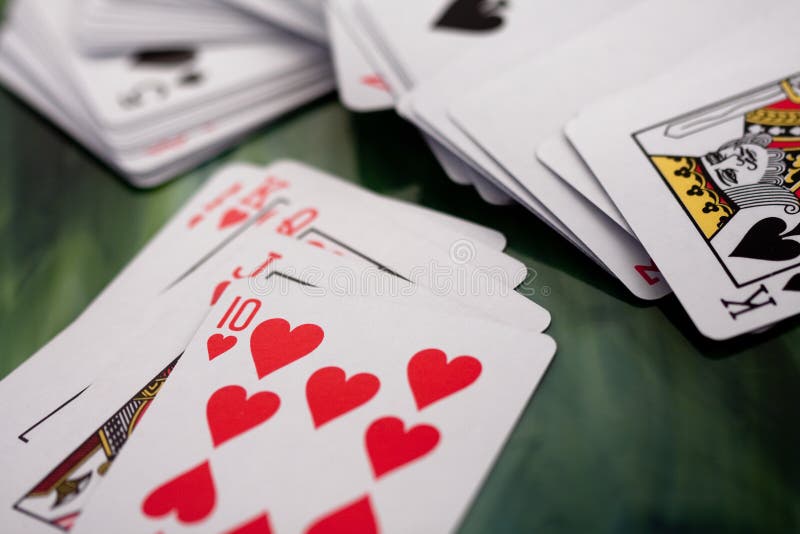 A straight flush stock image. Image of hazard, icon, gambling - 7685511