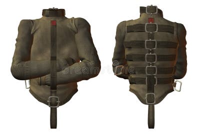 Straight jacket stock illustration. Illustration of back - 14995826