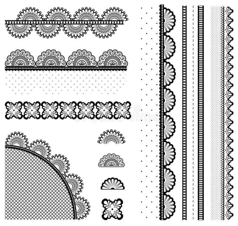 Ornamental Round Lace Pattern Stock Vector - Illustration of circle ...